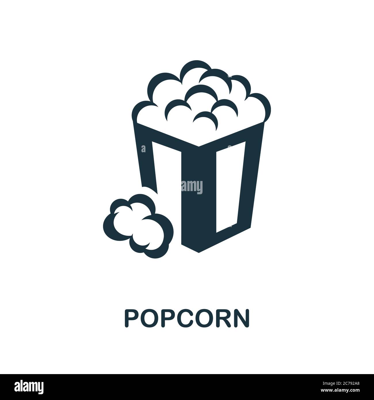 Popcorn icon. Simple element from cinema collection. Creative Popcorn ...