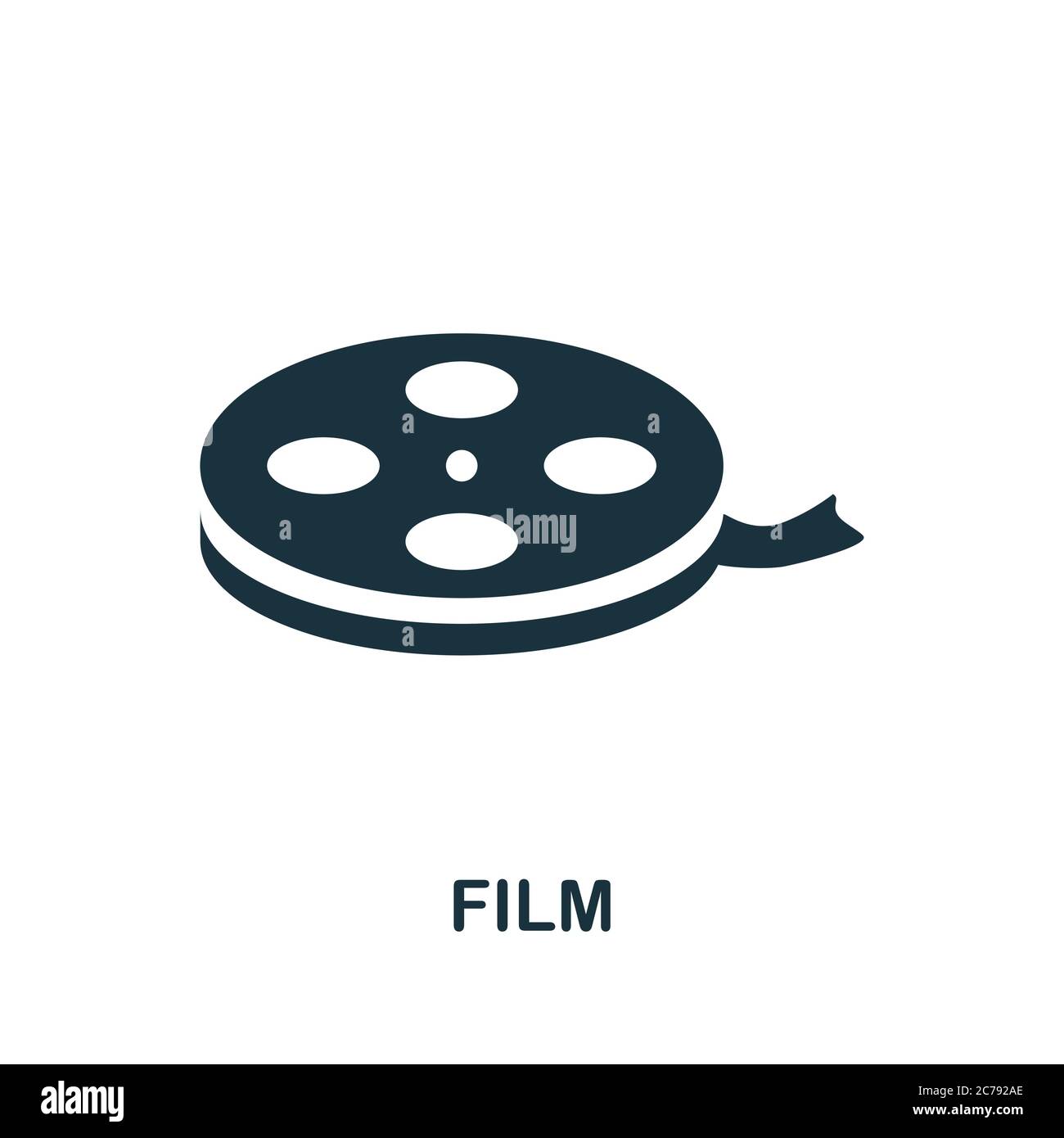 Film icon. Simple element from cinema collection. Creative Film icon ...