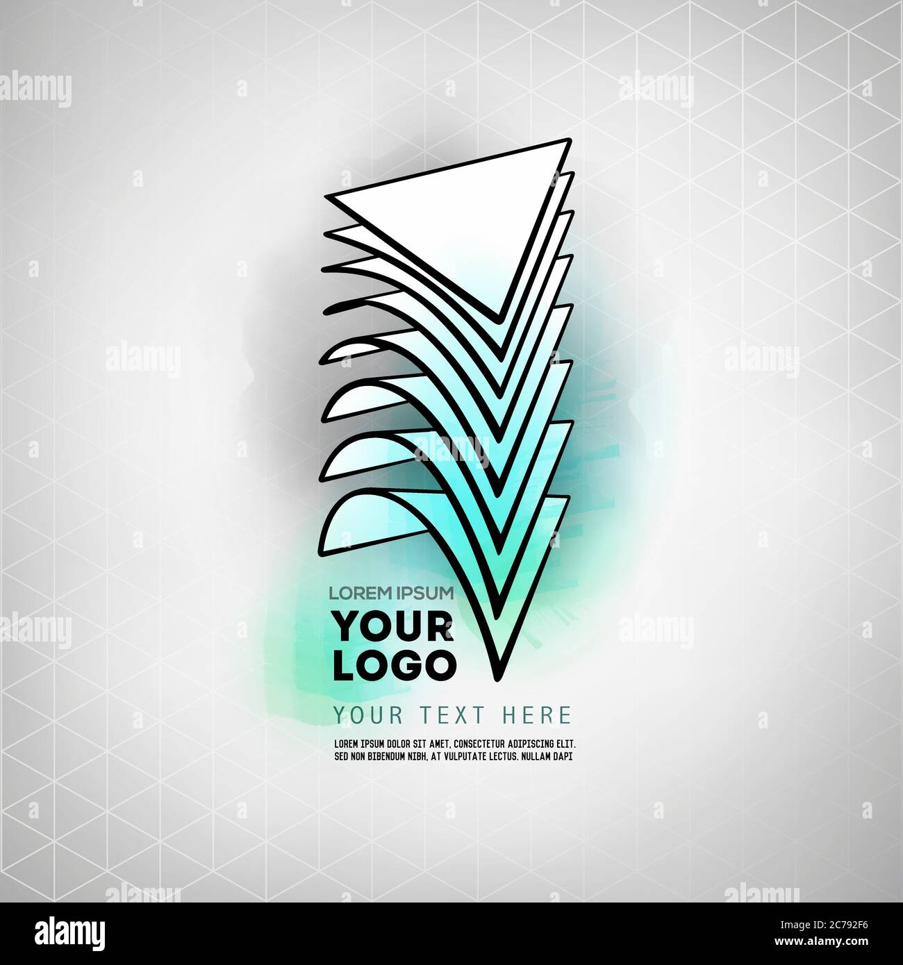 Vector geometric figure prism logo design Stock Vector Image & Art - Alamy
