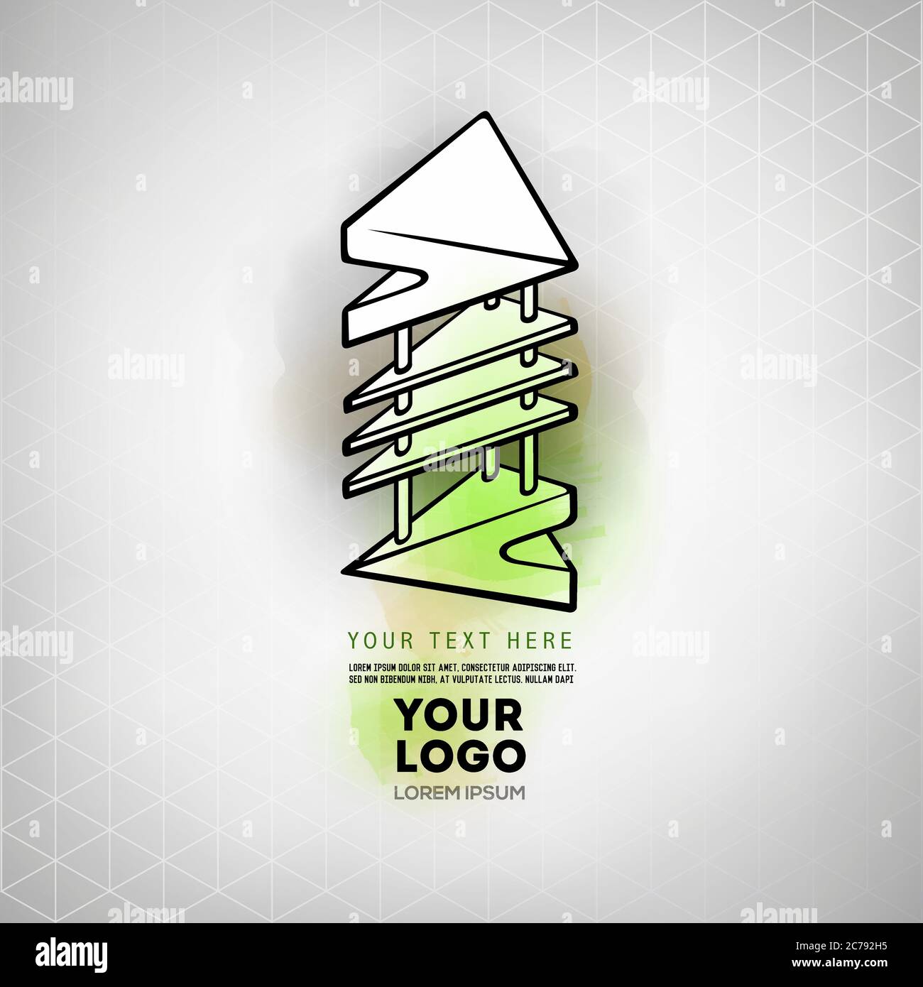 Vector geometric figure prism logo design Stock Vector Image & Art - Alamy