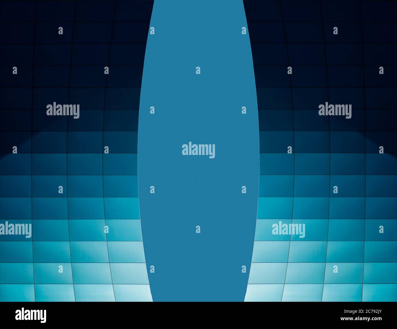 architectural abstract background wall pattern of blue modern building ...