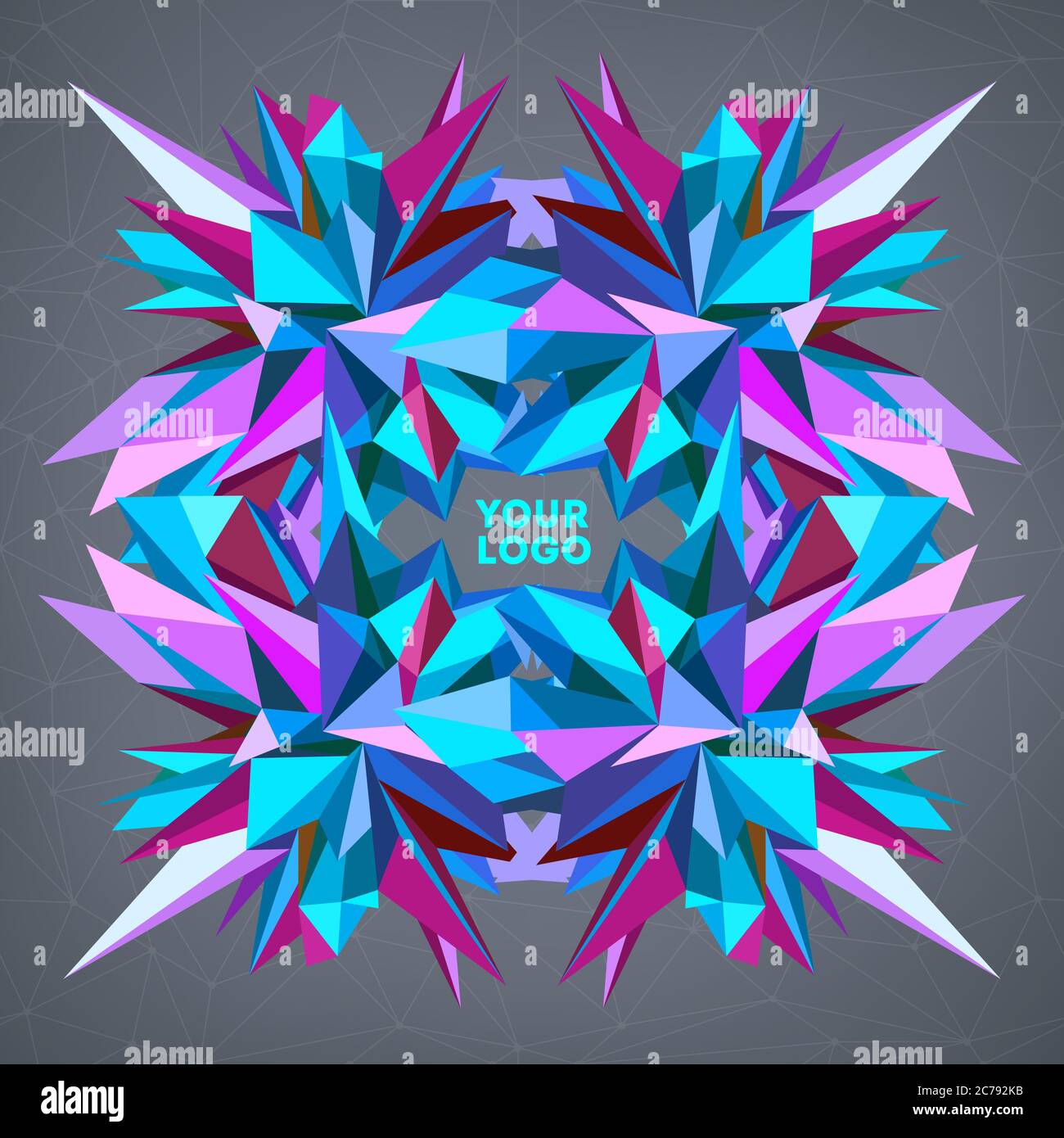 Abstract geometric asymmetric form design Stock Vector Image & Art - Alamy