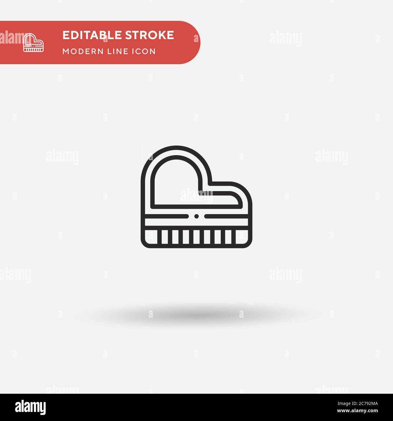 Piano Simple vector icon. Illustration symbol design template for web ...