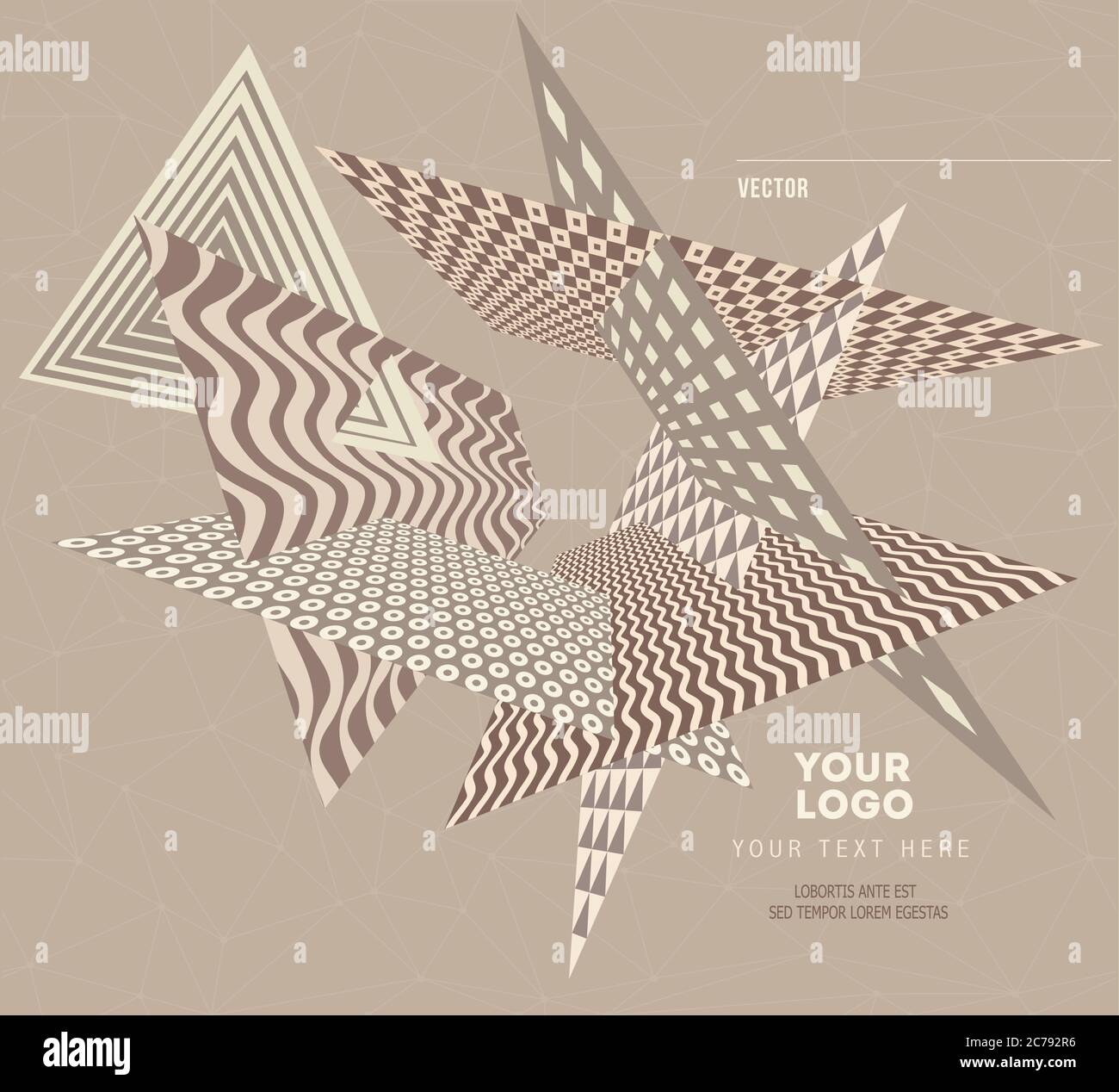 Abstract geometric modern asymmetric design Stock Vector Image & Art ...