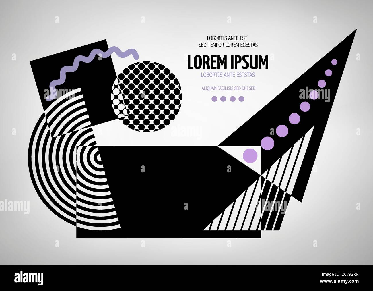 Abstract geometric modern asymmetric design Stock Vector Image & Art ...