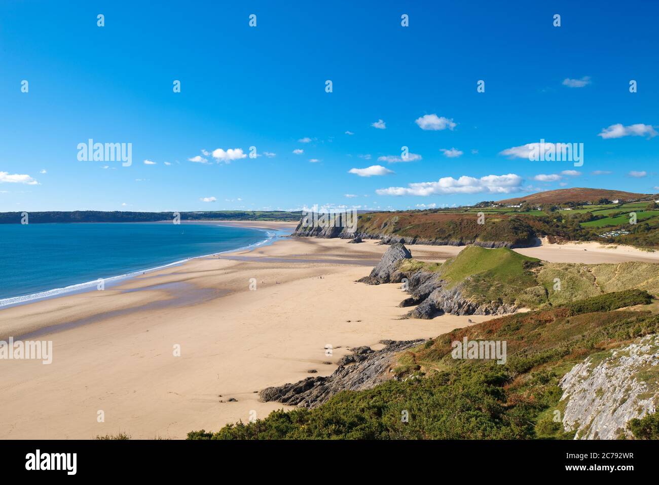 Three Cliffs Bay Swansea High Resolution Stock Photography and Images ...