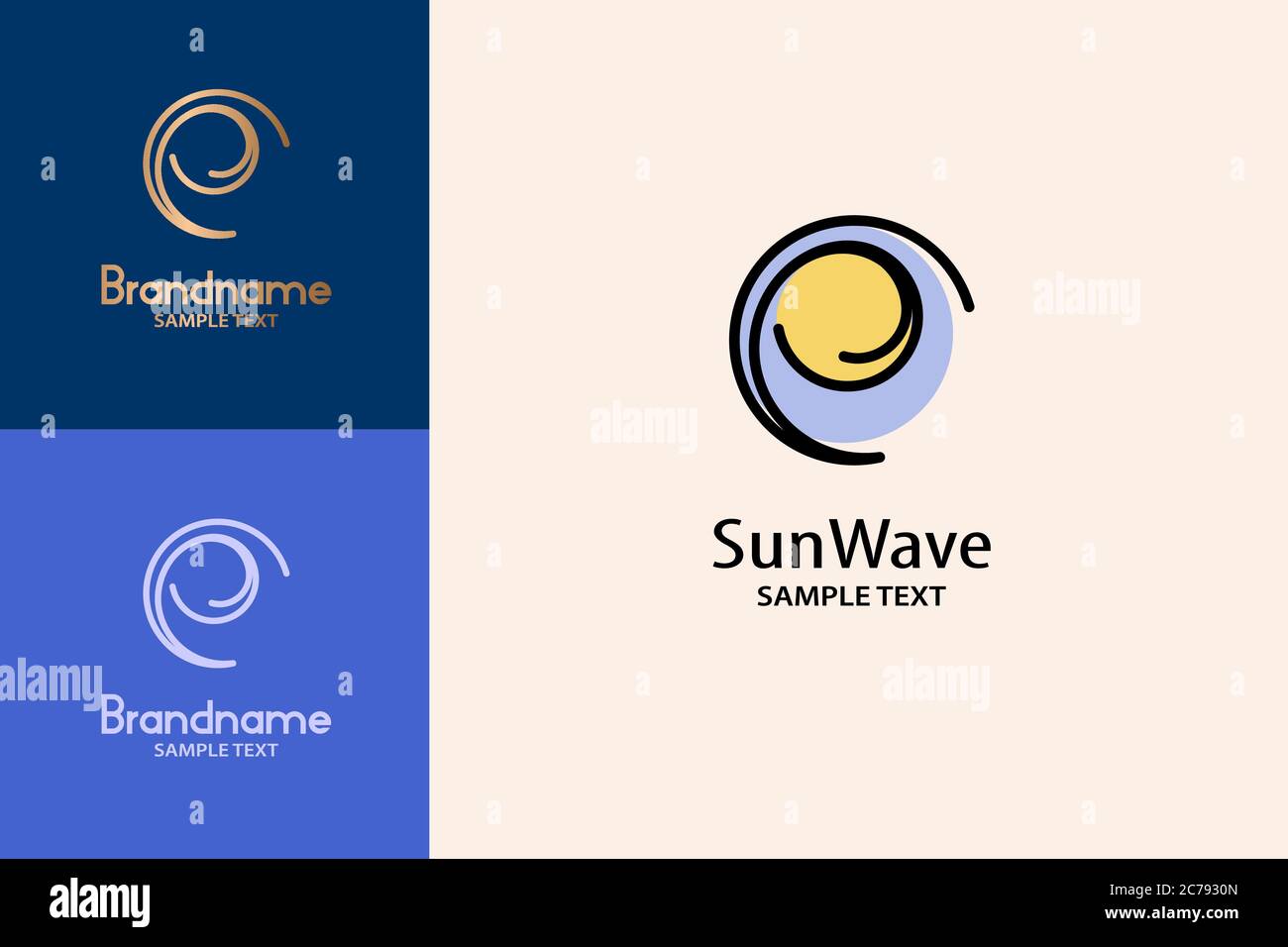 Ocean wave abstract Stock Vector Images - Alamy