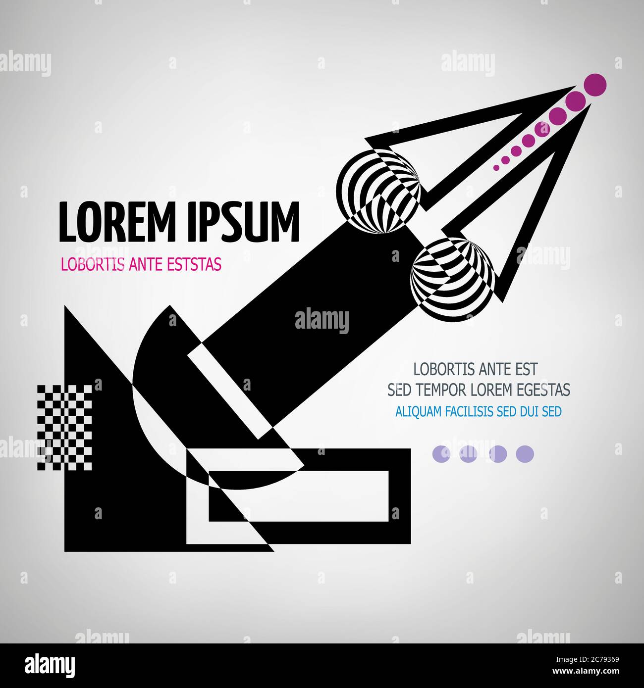 Abstract geometric modern asymmetric design Stock Vector Image & Art ...