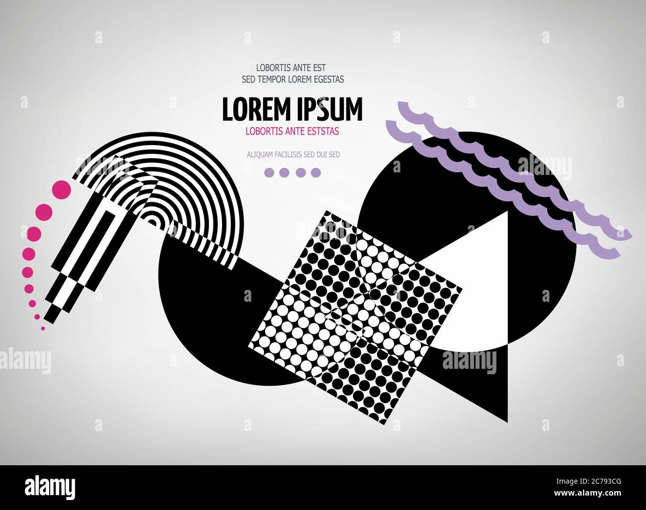 Abstract geometric modern asymmetric design Stock Vector Image & Art ...