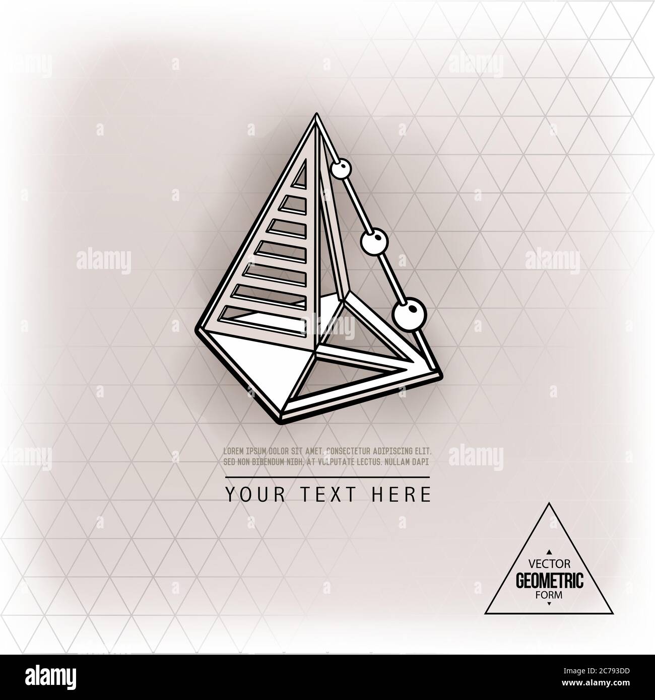 Vector geometric figure pyramid logo design Stock Vector Image & Art ...