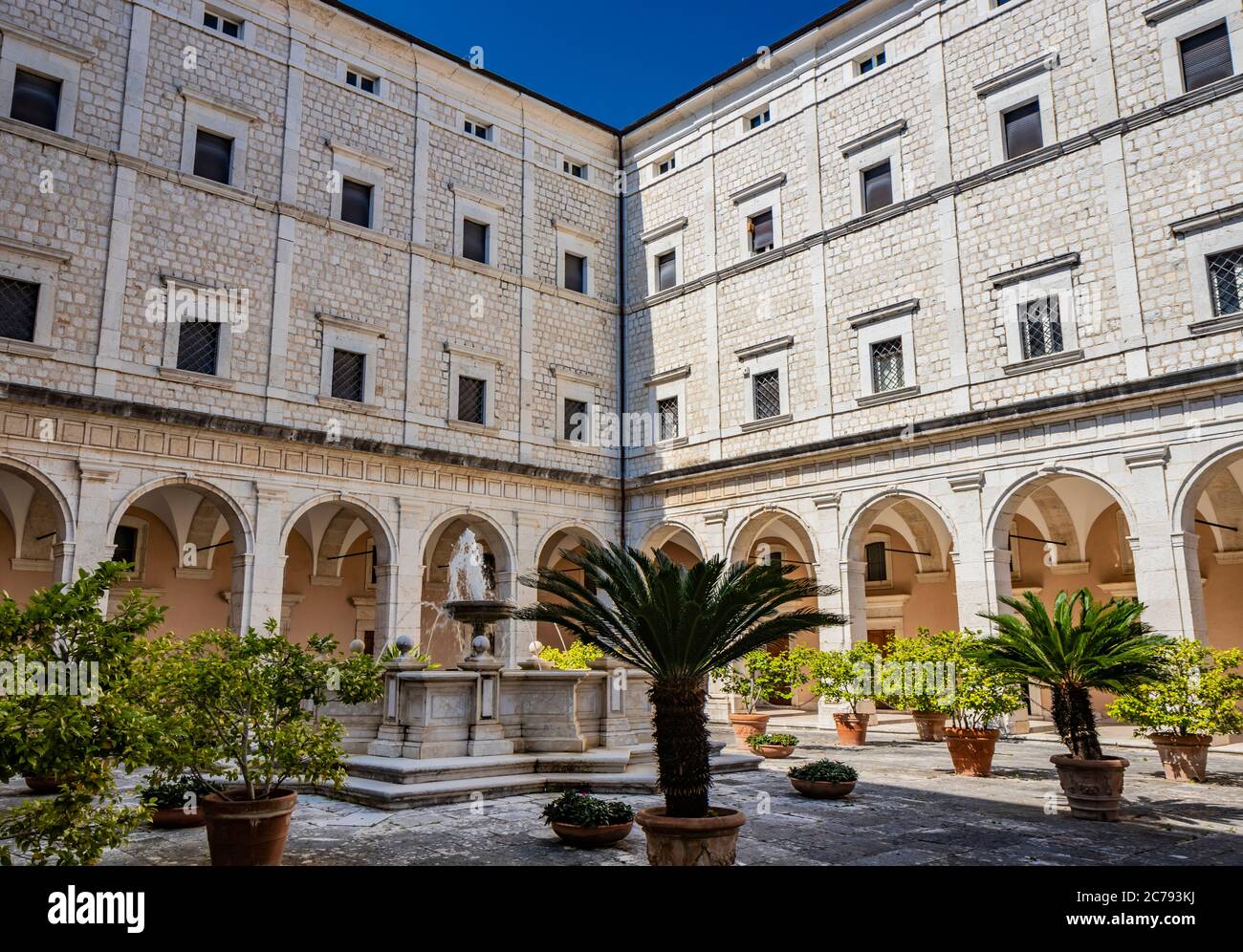 July 3, 2020 - Montecassino Abbey, Cassino, Italy - Benedictine ...