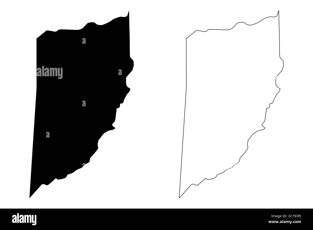 Cayo District (Belize, Districts of Belize) map vector illustration ... Cayo District (Belize, Districts of Belize) map vector illustration ...