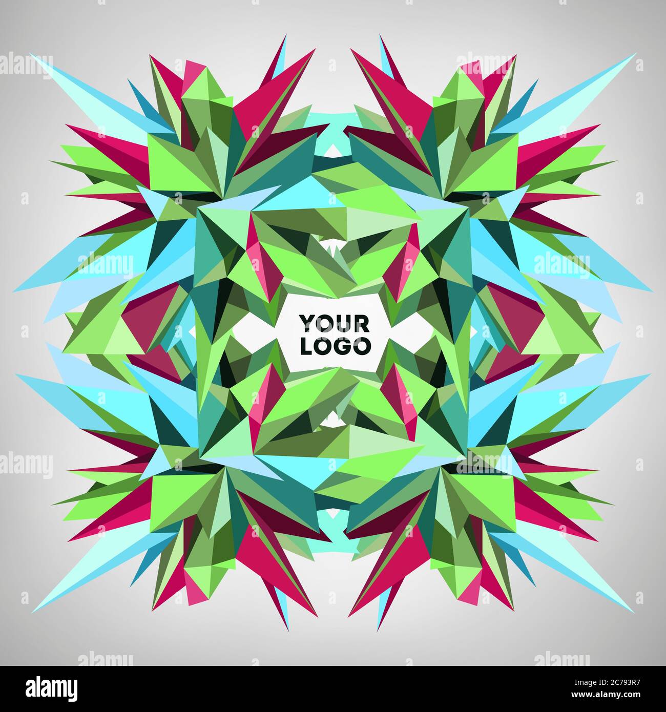 Abstract geometric asymmetric form design Stock Vector Image & Art - Alamy