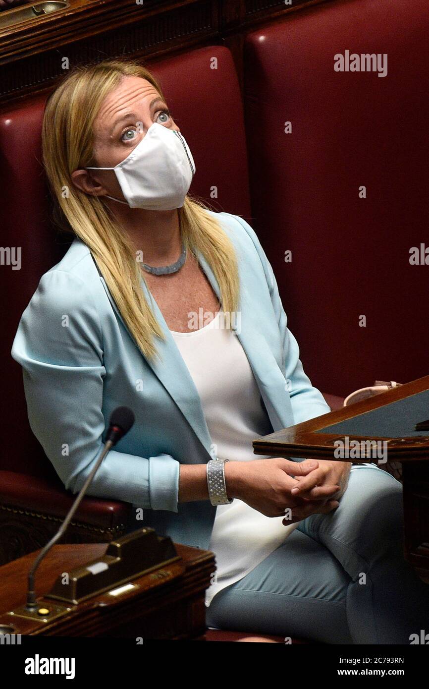 Giorgia meloni mask hi-res stock photography and images - Alamy