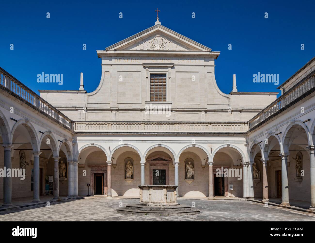 July 3, 2020 - Montecassino Abbey, Cassino, Italy - Benedictine ...