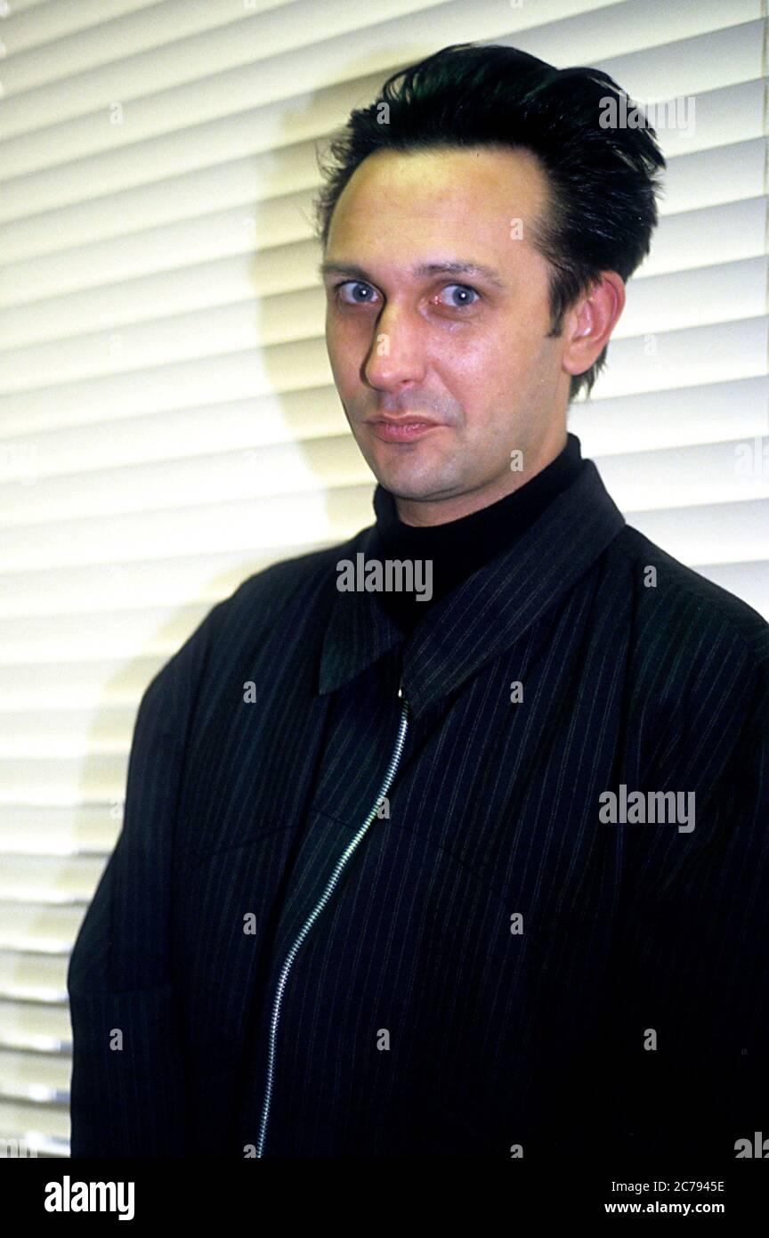 Stephen Mallinder of Cabaret Voltaire at a photocall on EMI Records ...