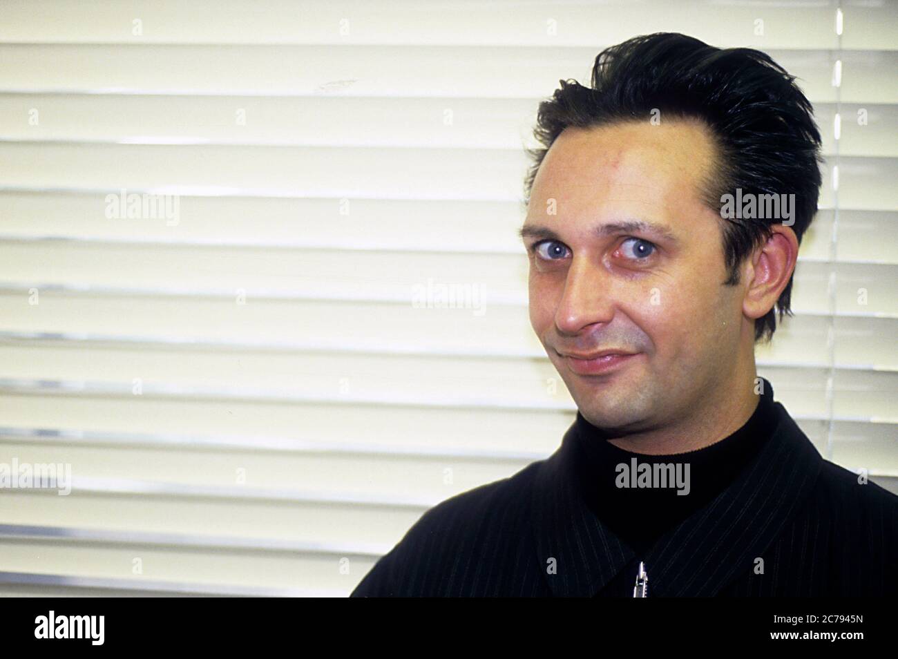 Stephen Mallinder of Cabaret Voltaire at a photocall on EMI Records ...