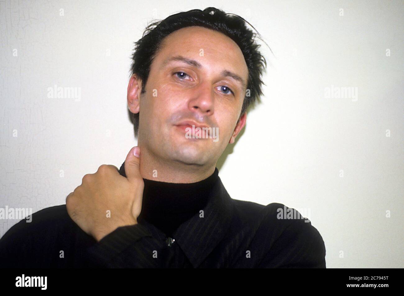 Stephen Mallinder of Cabaret Voltaire at a photocall on EMI Records ...
