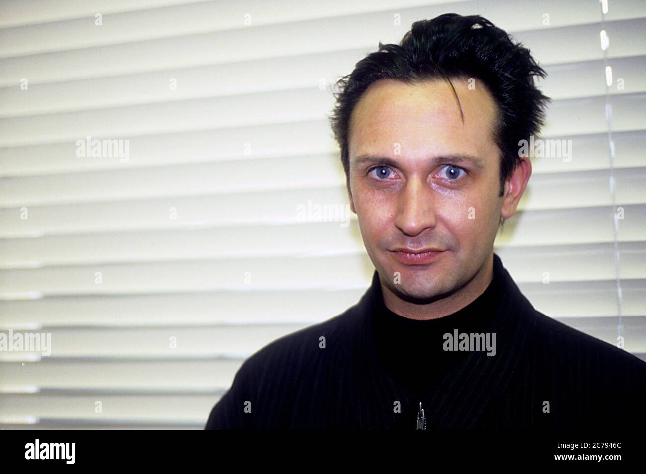 Stephen Mallinder of Cabaret Voltaire at a photocall on EMI Records ...