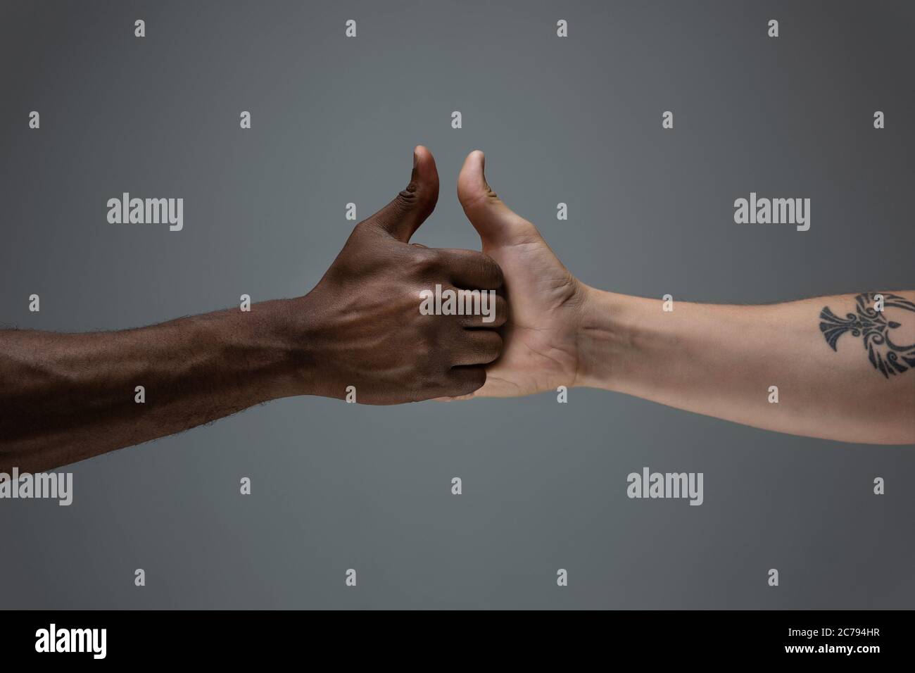 Friends time. Racial tolerance. Respect social unity. African and ...