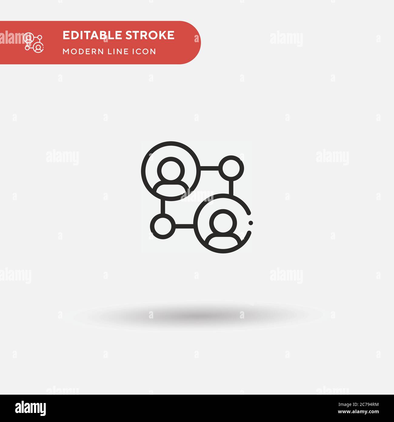 Connection Simple vector icon. Illustration symbol design template for ...