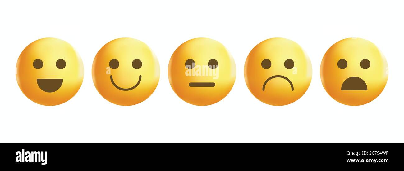 High quality emoticons isolated on a white background.Emoticons set ...