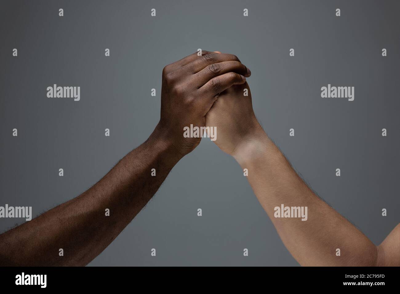 Togetherness. Racial tolerance. Respect social unity. African and ...
