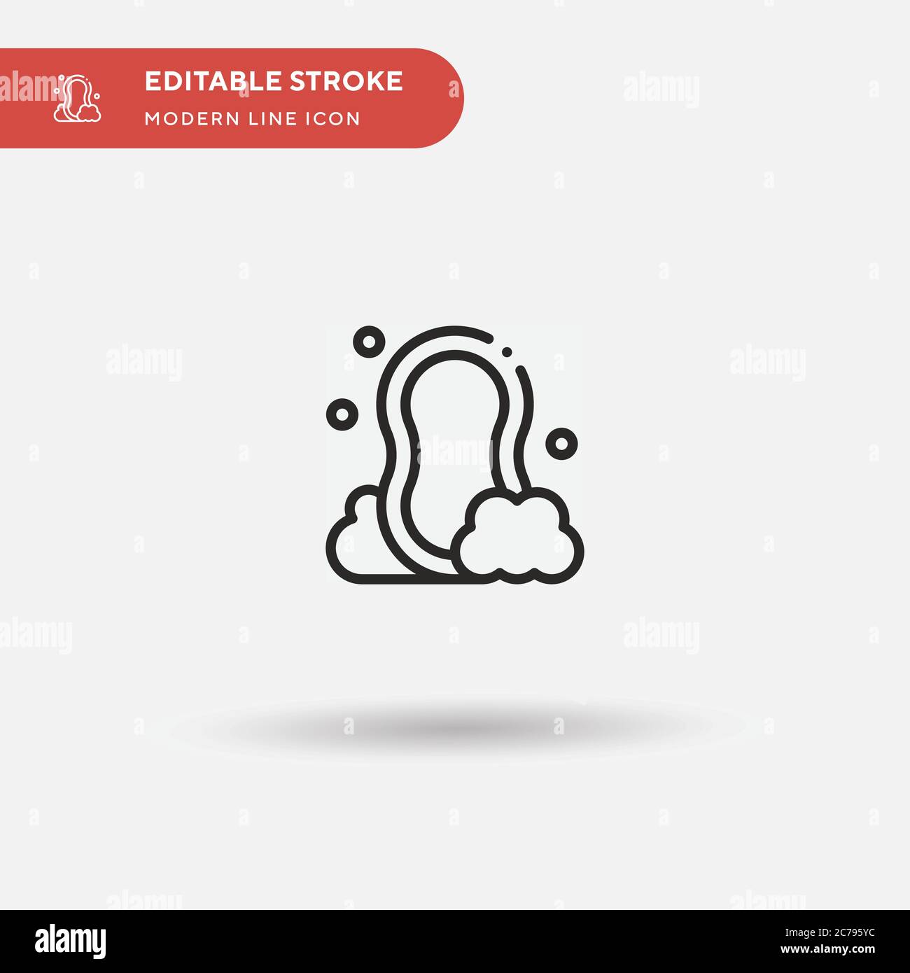 Sponge Simple vector icon. Illustration symbol design template for web ...