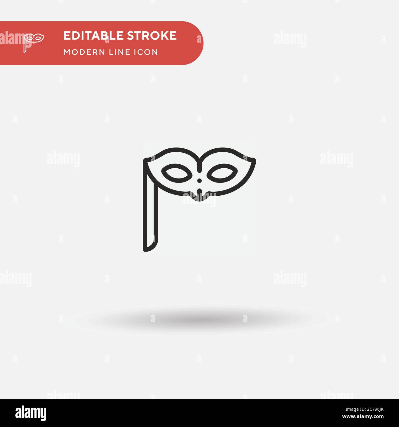 Mask Simple vector icon. Illustration symbol design template for web ...