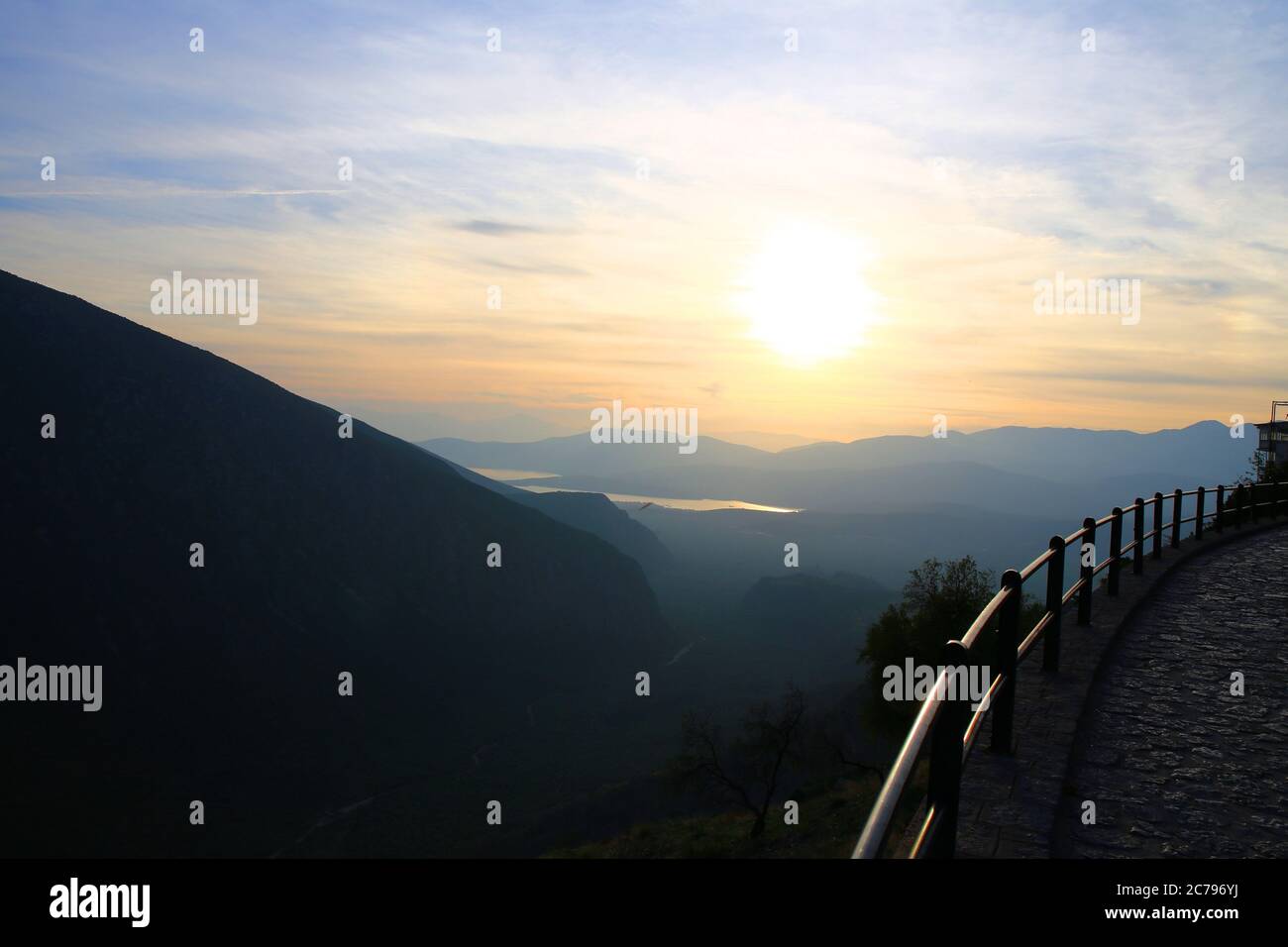 Sunset in delphi hi-res stock photography and images - Alamy