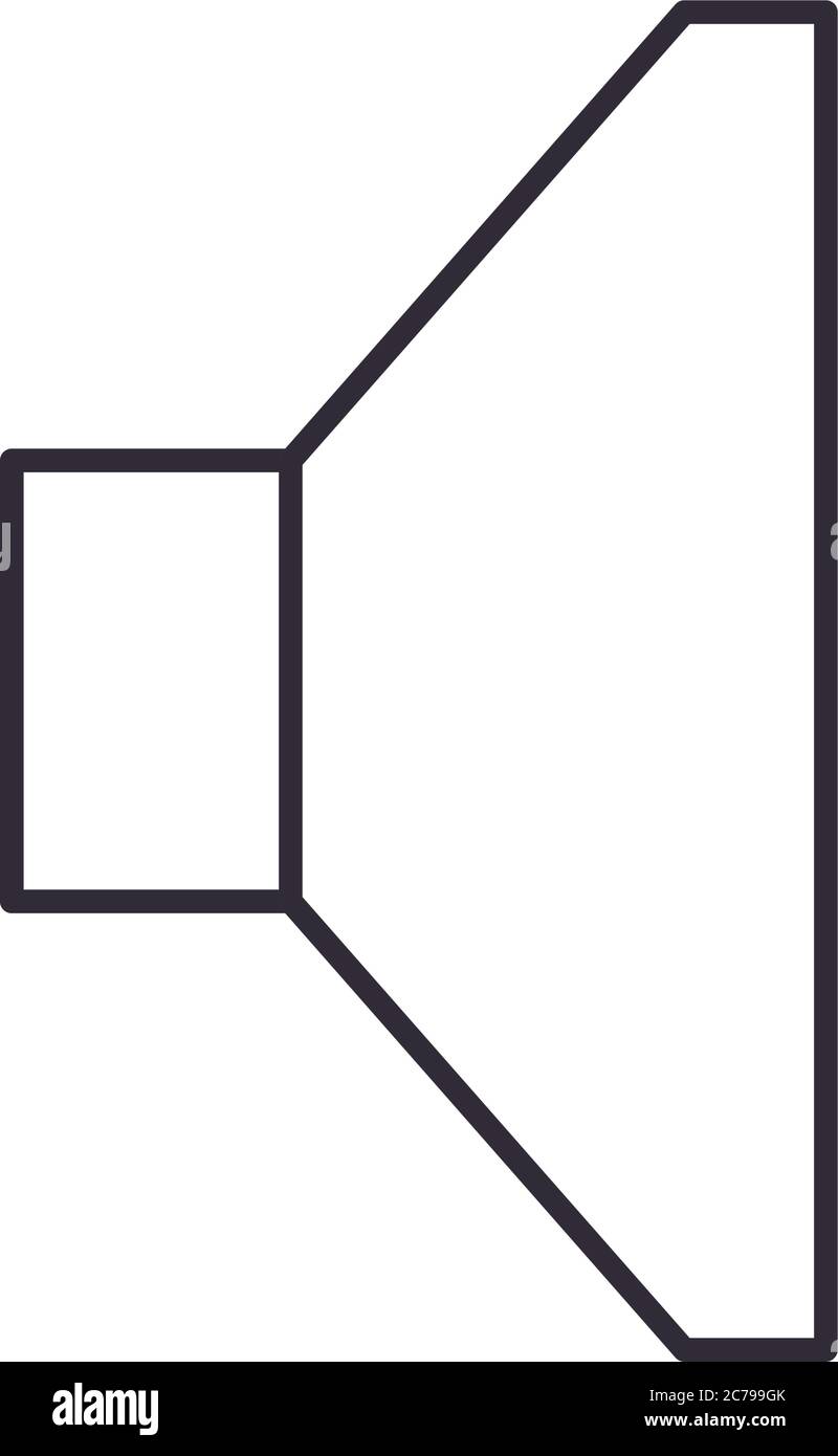 volume line style icon design, Music sound melody song musical art and ...