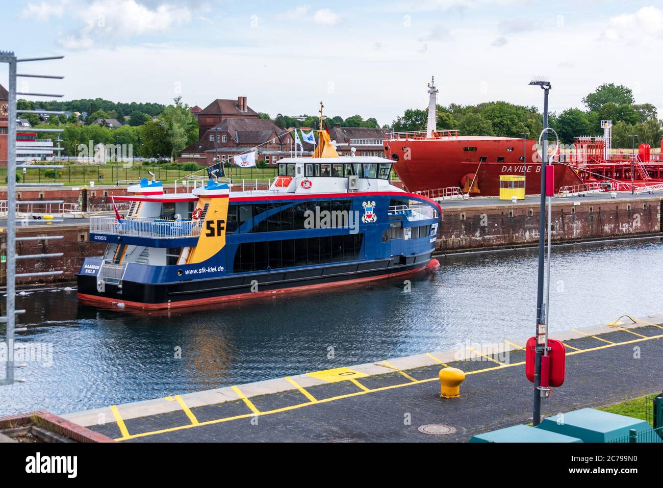 Kiel, Germany, 15. July 2020, new ferry ferry "Gaarden" arrived. The ...