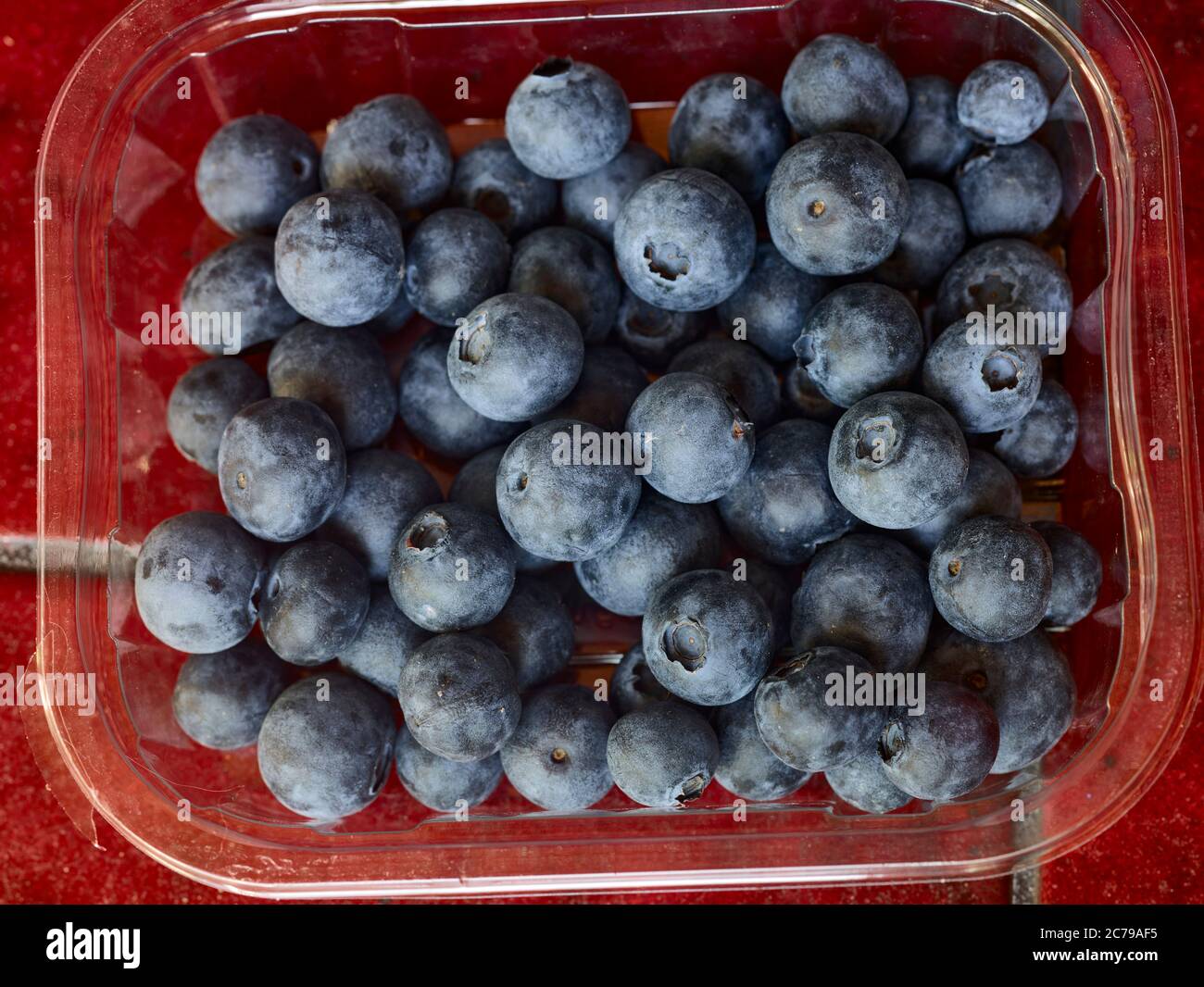 Punnet of Blueberries, food still-life portrait Stock Photo - Alamy