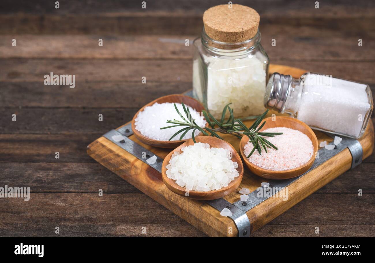 Different types of salt hi-res stock photography and images - Alamy