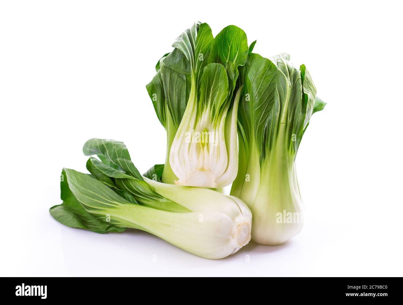 Pak choi isolated on white background Stock Photo - Alamy