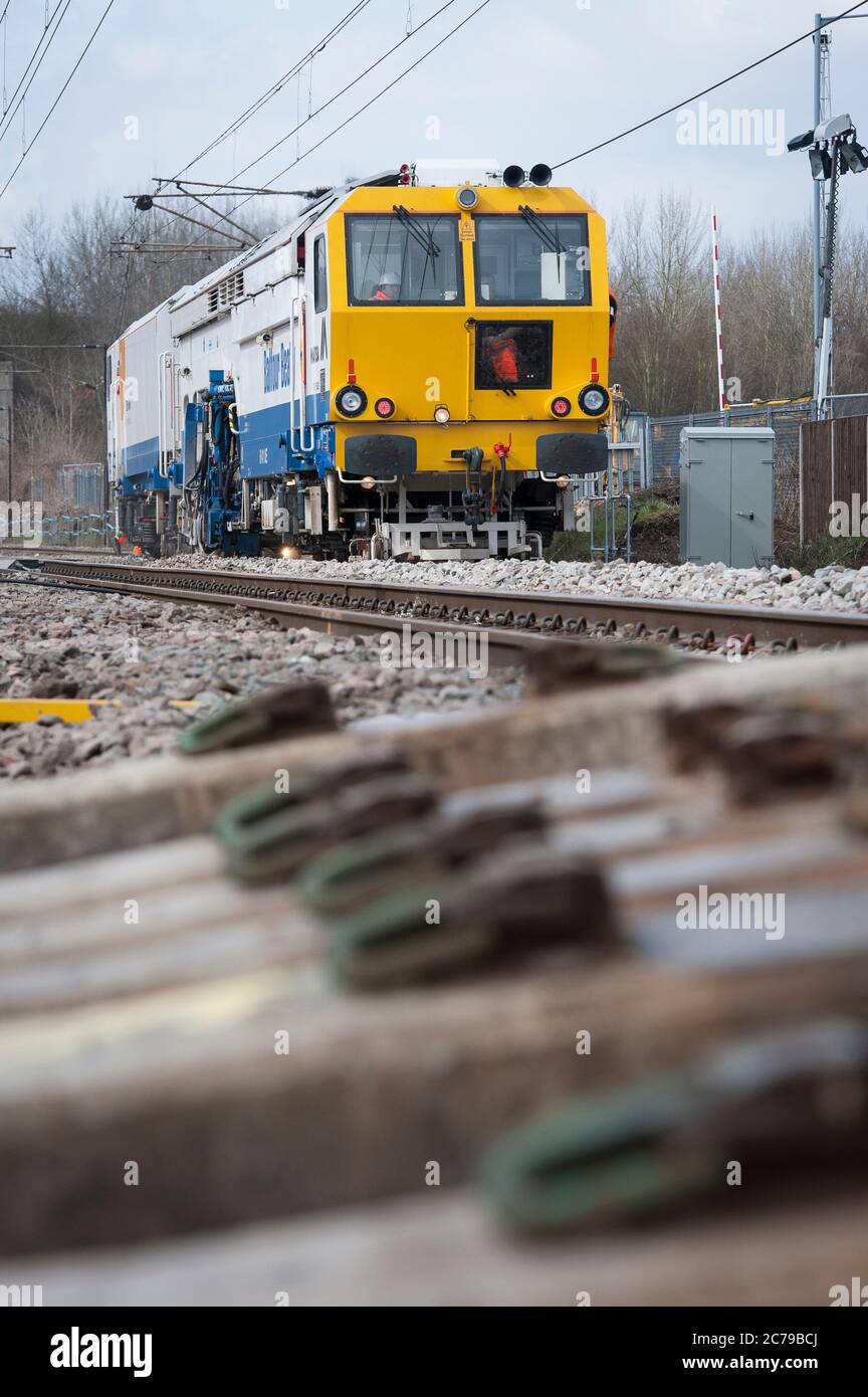 Rail track ballast hi-res stock photography and images - Alamy