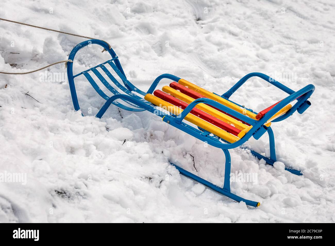 Colorful sleigh at Gorky park Minsk, Belarus Stock Photo - Alamy