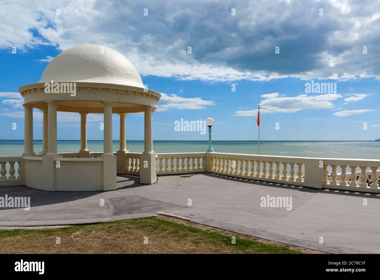 Cupola on the seafront at Bexhill-On-Sea, East Sussex, Southern England ...