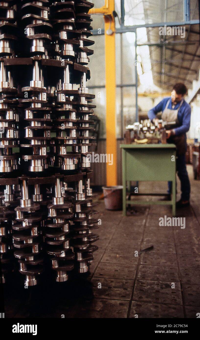 Ferrari 308 Production line in Ferrari factory in Maranello Italy1984 ...