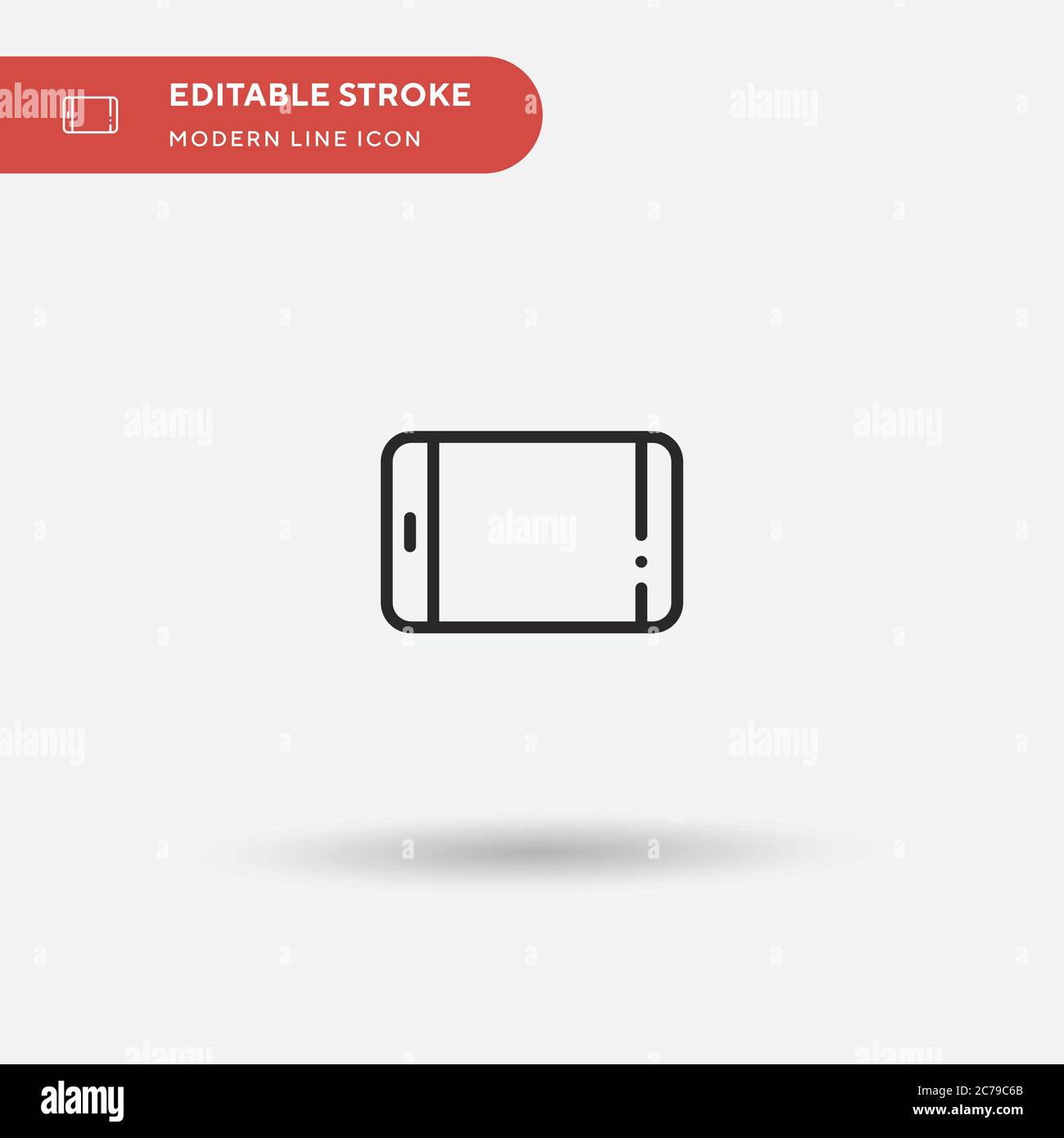 Tablet Simple vector icon. Illustration symbol design template for web ...