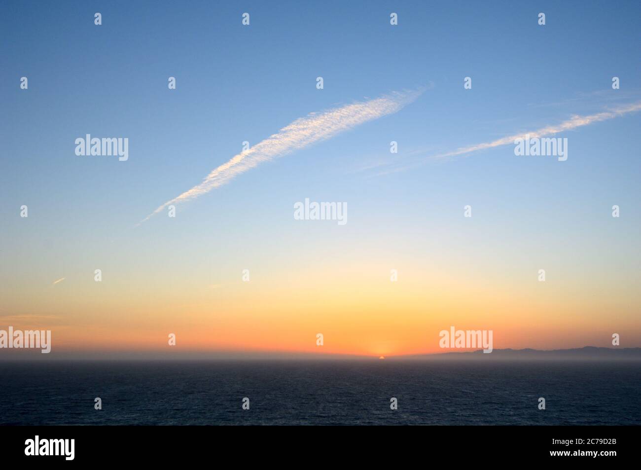 A glowing sunset at Rancho Palos Verdes, Los Angeles CA Stock Photo - Alamy
