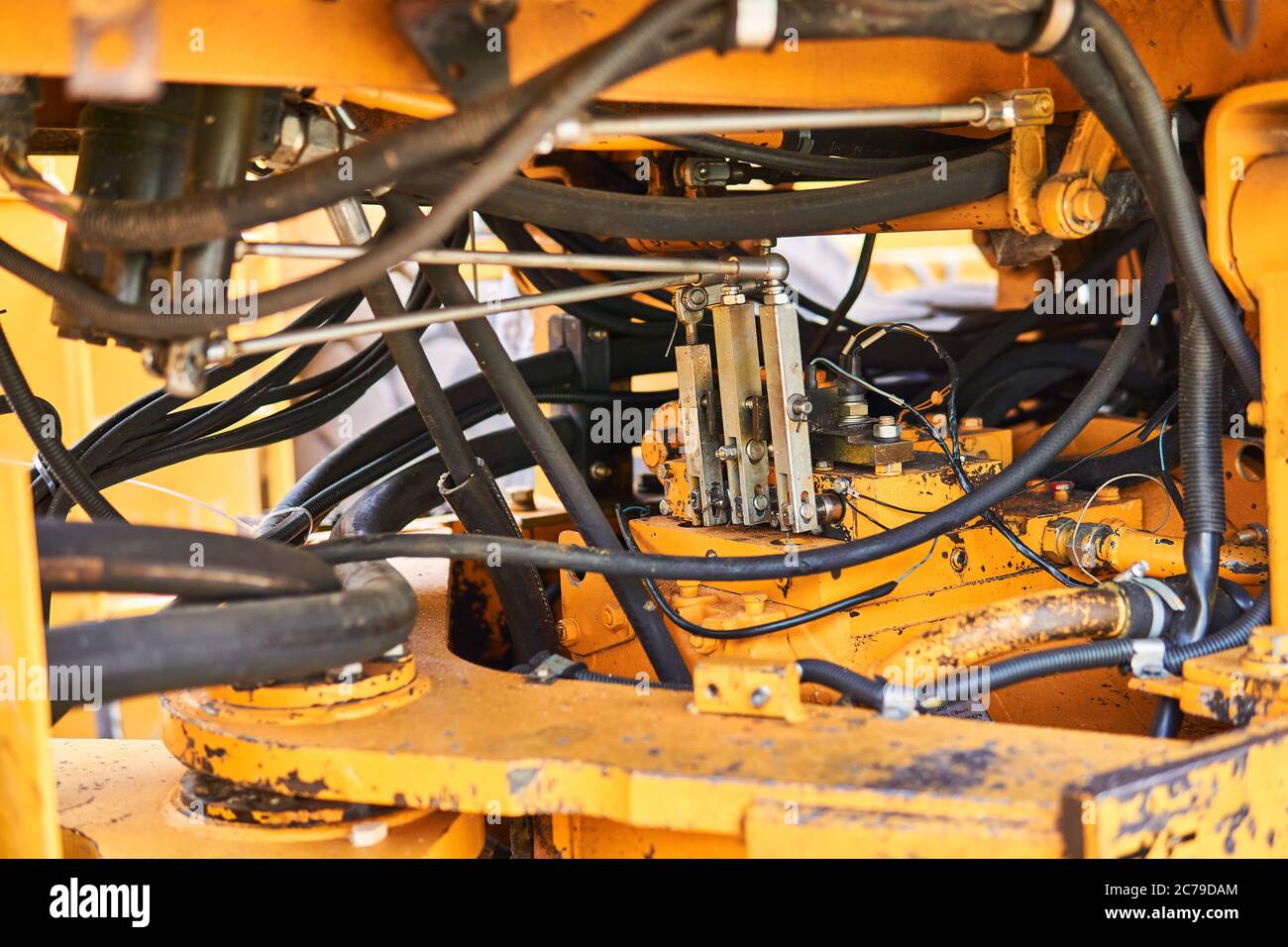 industrial background - construction details of the articulated ...