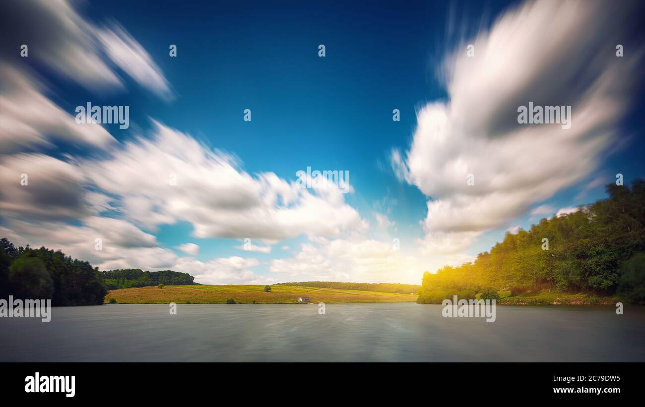 Sky dramatic blue hi-res stock photography and images - Alamy