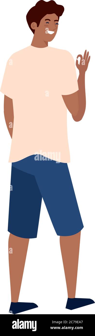 Isolated avatar man backwards vector design Stock Vector Image & Art ...