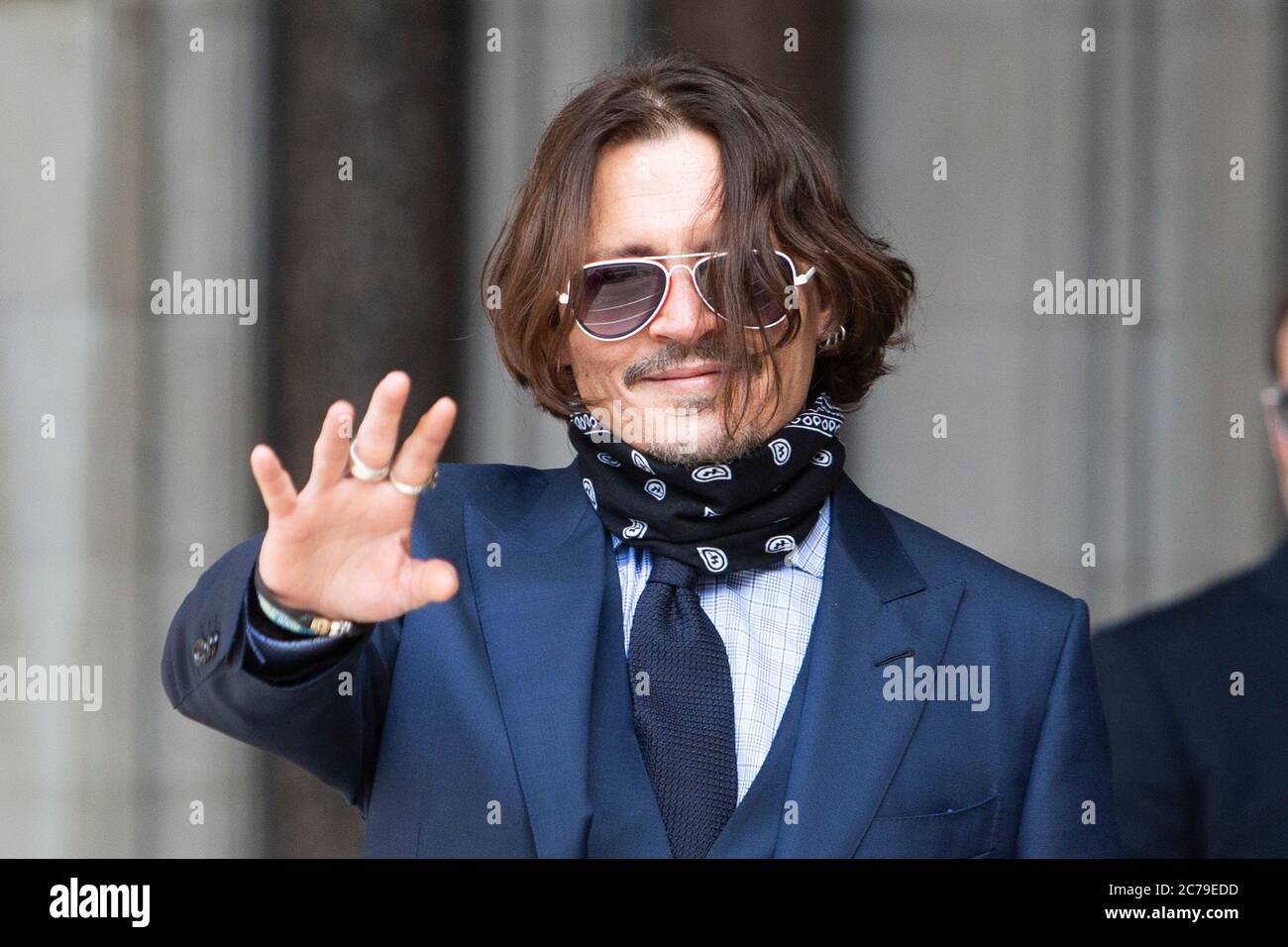 Actor Johnny Depp arrives at London's Royal Courts of Justice Stock ...
