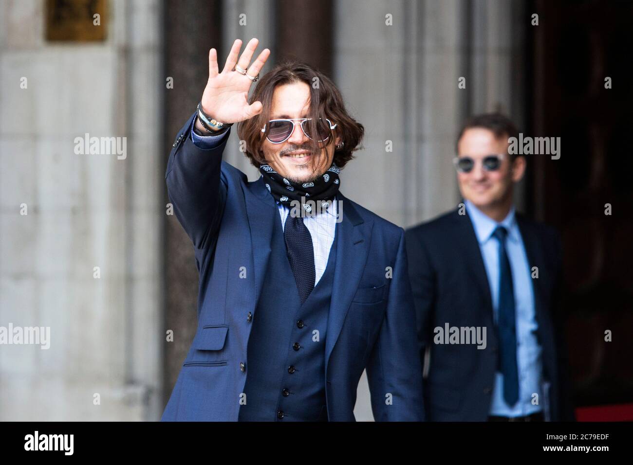 Actor Johnny Depp arrives at London's Royal Courts of Justice Stock ...