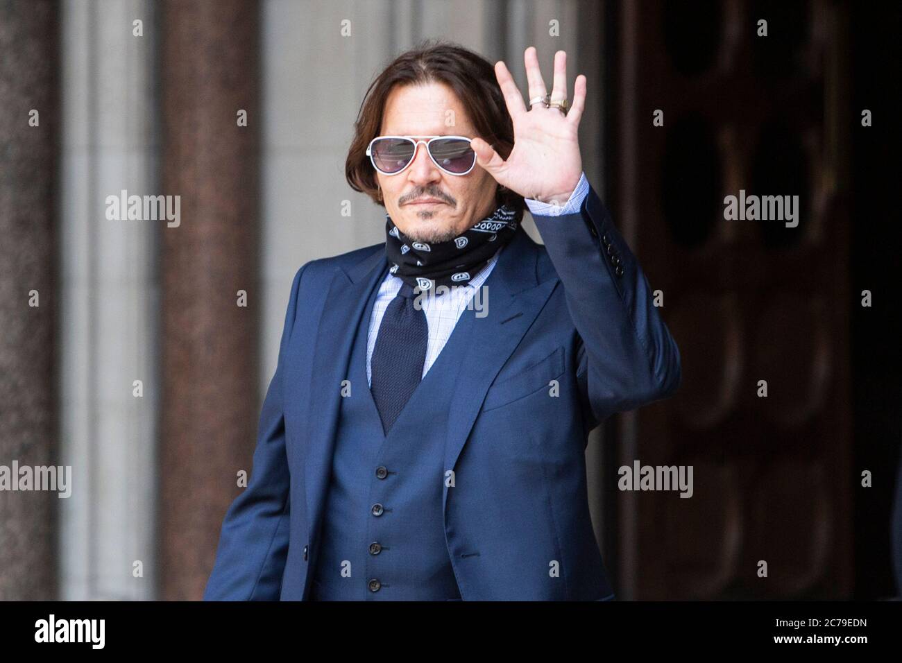 Actor Johnny Depp arrives at London's Royal Courts of Justice Stock ...