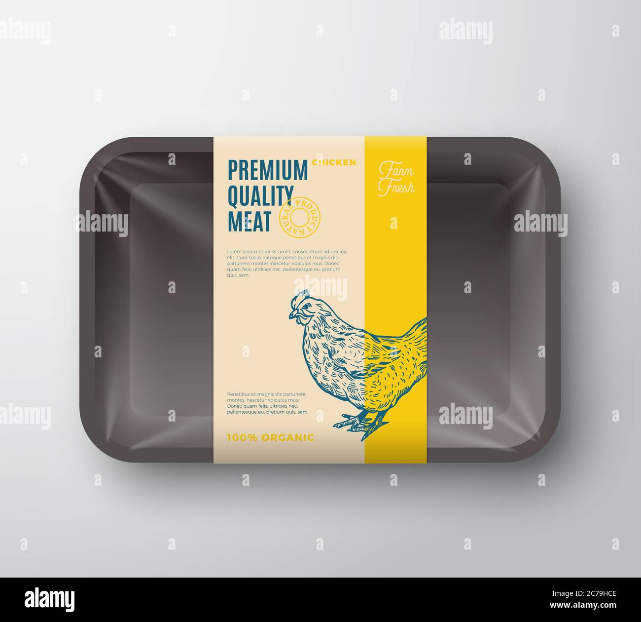 Premium Quality Hen Pack. Abstract Vector Poultry Plastic Tray ...