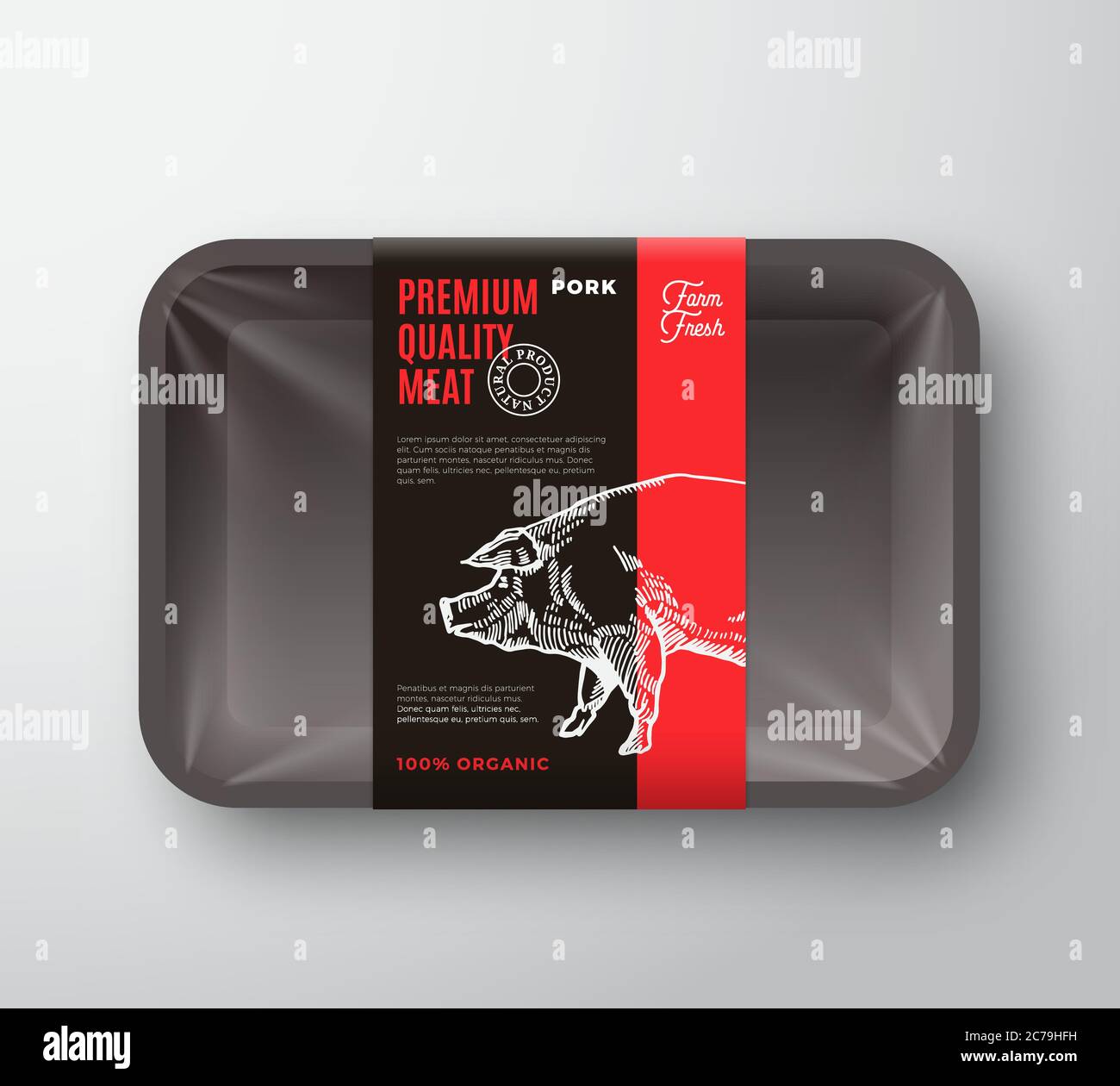 Pork butcher business card Stock Vector Images - Alamy