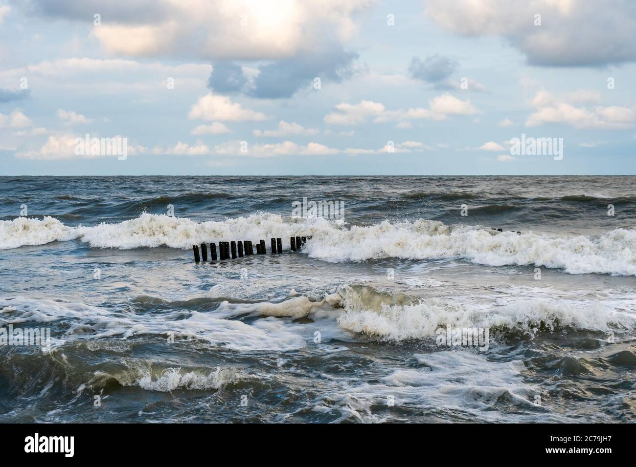 Big stormy waves on the black sea, Poti, Georgia Stock Photo - Alamy